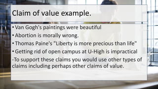 CLAIM OF VALUE POWERPOINT PRESENTATION.pptx