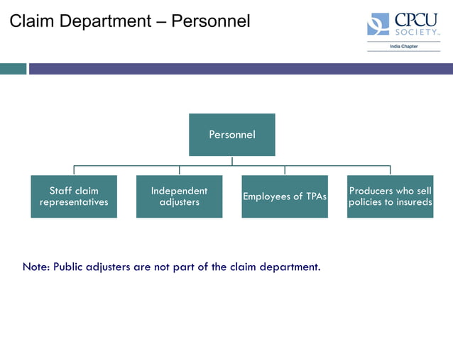 CPCU India Chapter | Webinar on Claim Operations - By Sneha RoyChoudhury | PDF