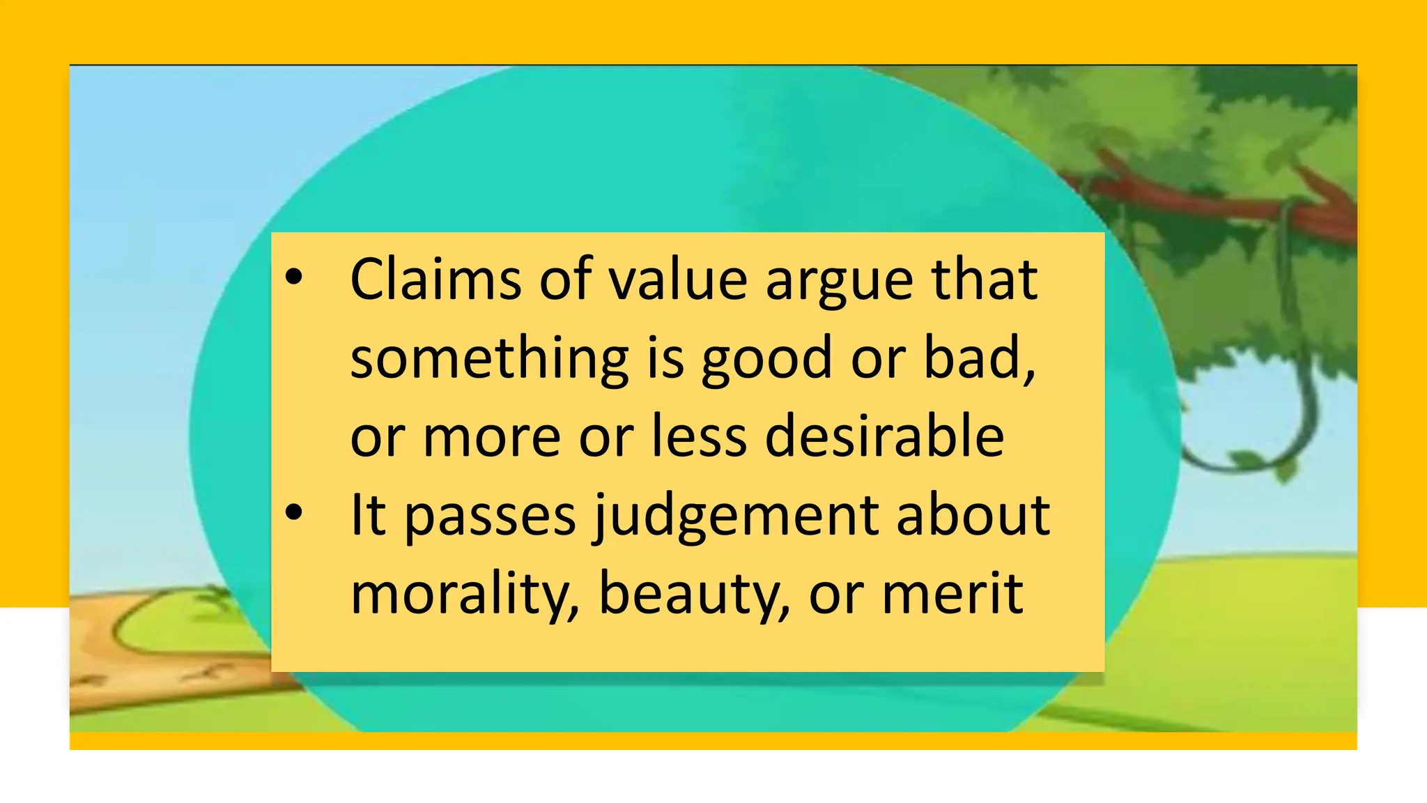 CLAIMS OF FACT, POLICY AND VALUE: a powerpoint presentation in grade 10 ...