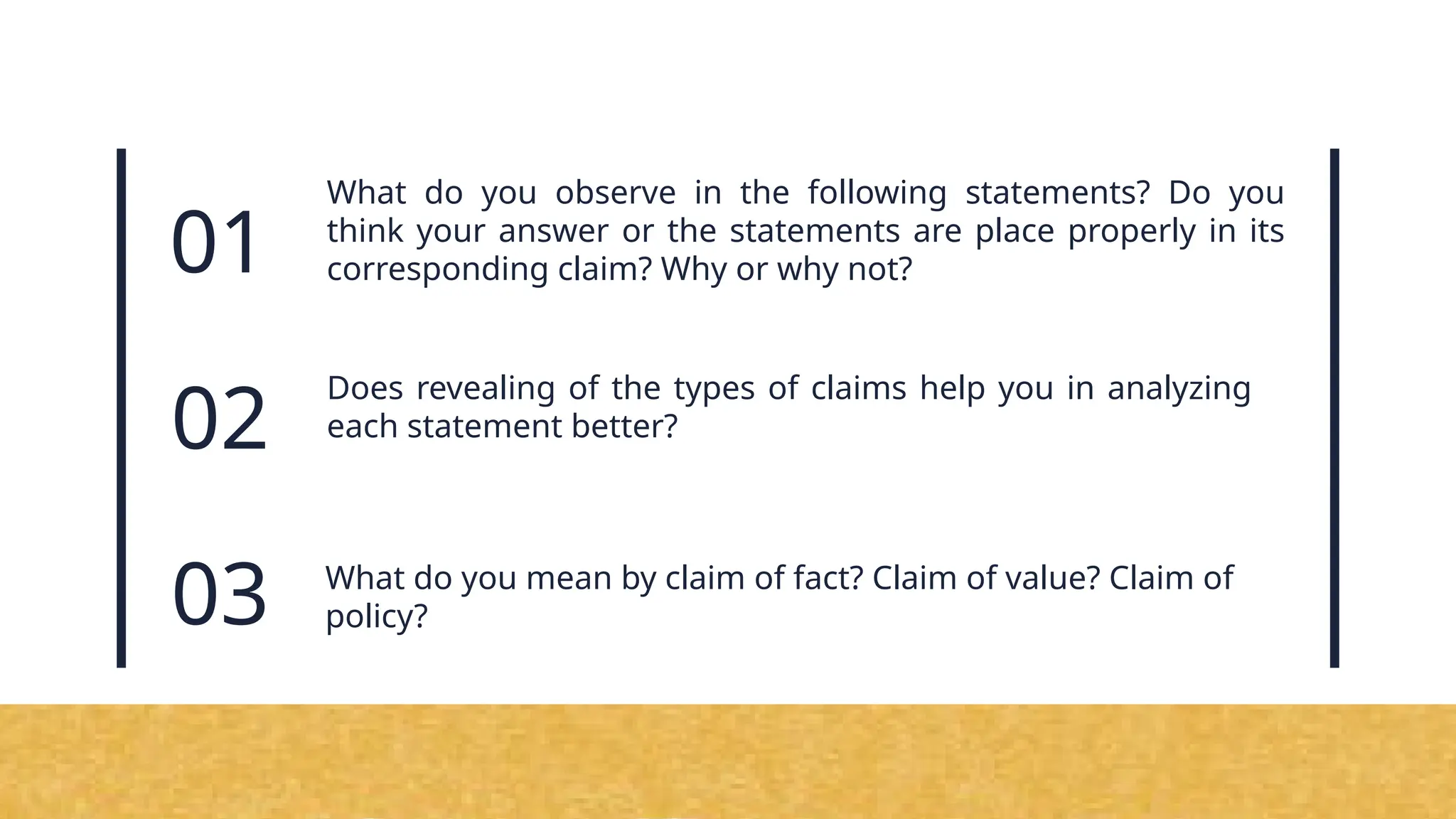Types of claims for Grade 11 Students.pptx