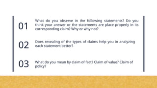 Types of claims for Grade 11 Students.pptx