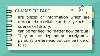 DIFFERENT TYPES OF CLAIMS - A LESSON IN RWS.pptx