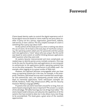 Claims based identity second edition device | PDF