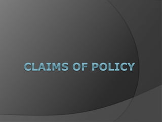 Claims of-policy | PPTX