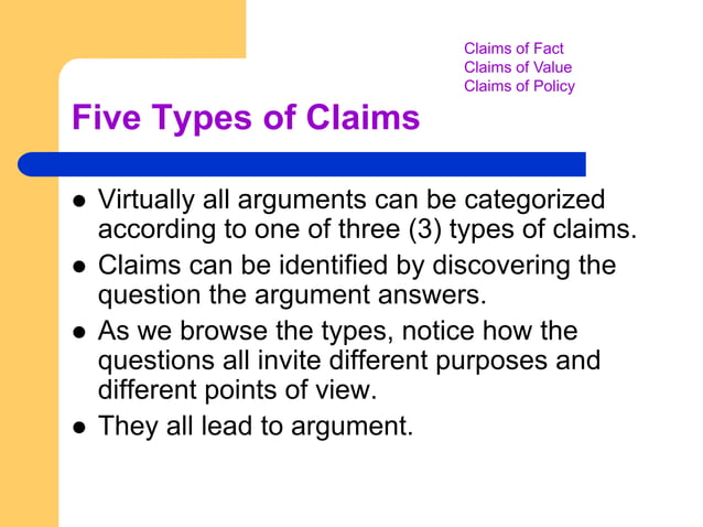 Claims 5 types Abridged.ppt