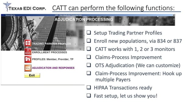 Claims adjudication system | PPSX