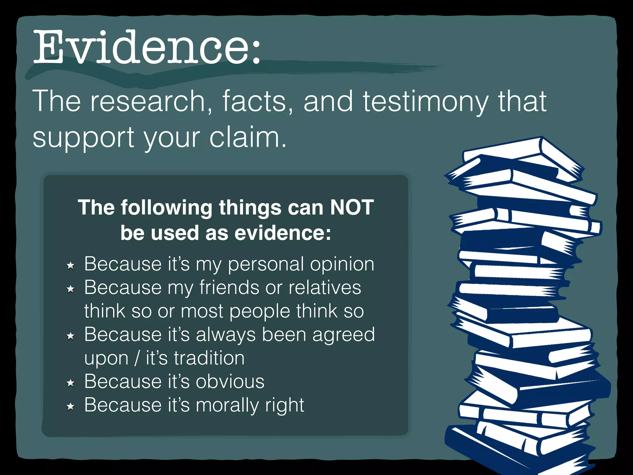 Claims, Evidence, & Explanation | PDF