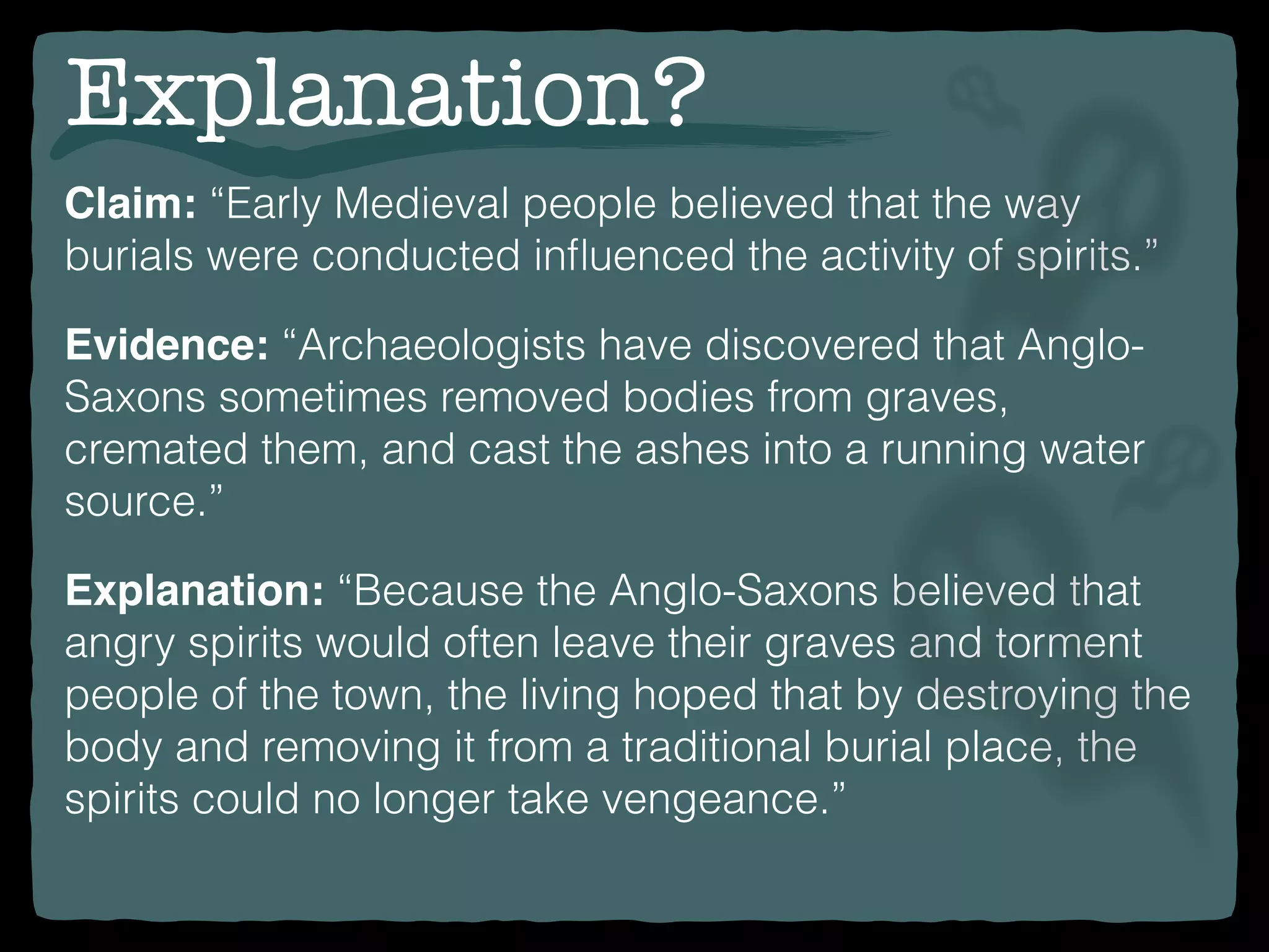 Claims, Evidence, & Explanation | PDF