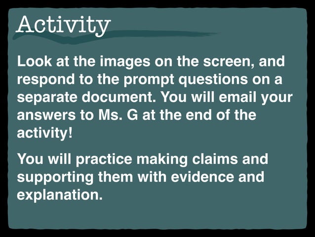 Claims, Evidence, & Explanation | PDF