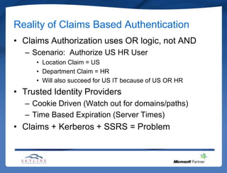 Claims Based Authentication in SharePoint 2010 | PPTX