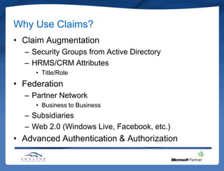 Claims Based Authentication in SharePoint 2010 | PPTX