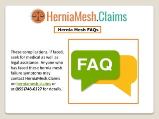 Claims For Serious Injuries & Complications | Hernia Mesh Claims | PPTX
