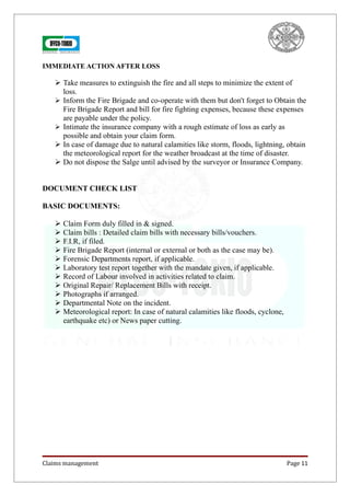 Claims management.iffco tokio gi | PDF