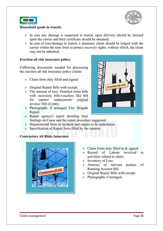 Claims management.iffco tokio gi | PDF