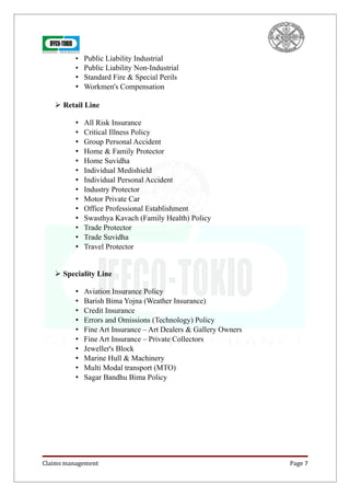 Claims management.iffco tokio gi | PDF