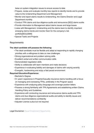 Claims Manager | PDF