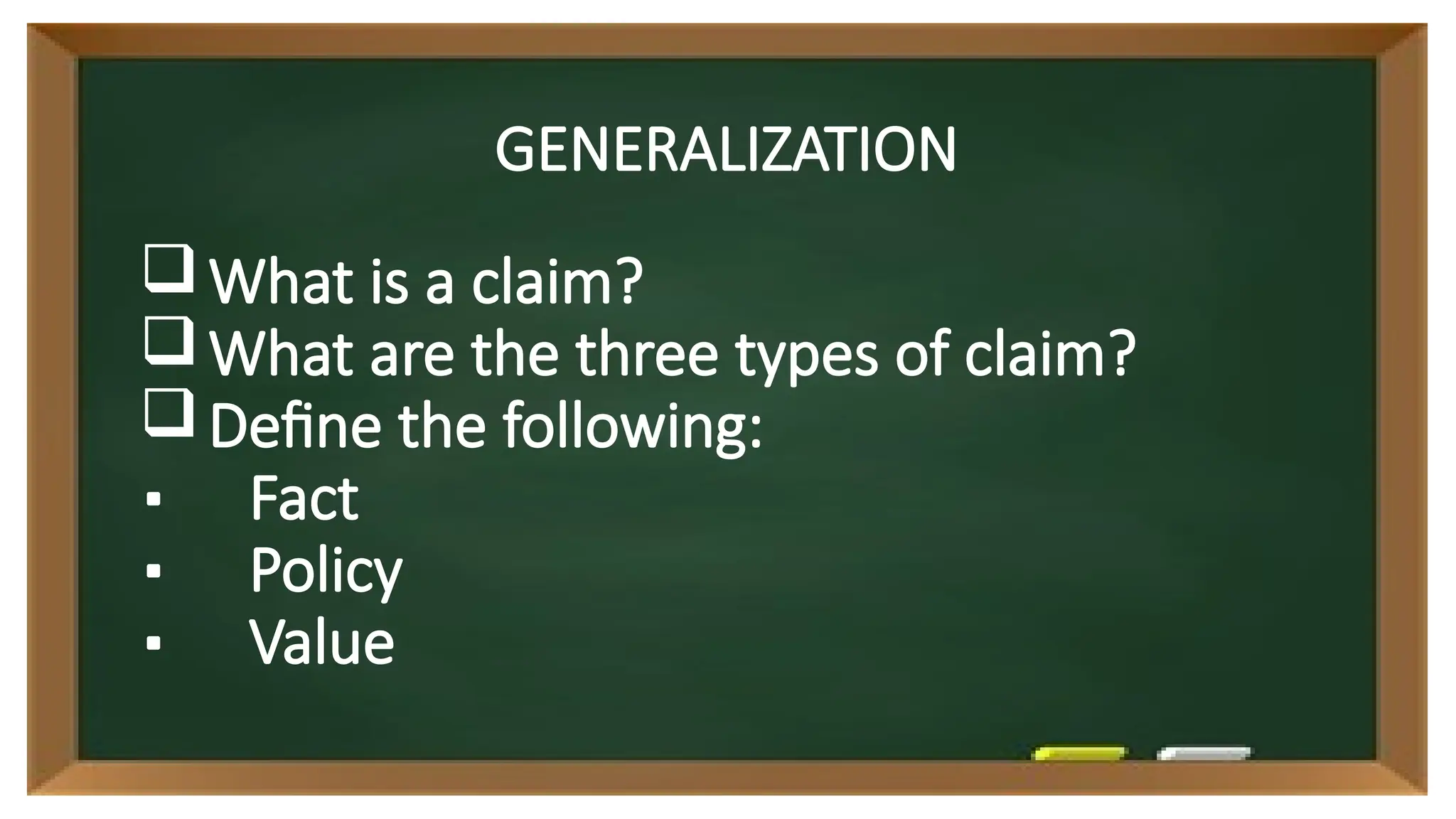 English 10 Claims of Fact, Policy and Value.pptx