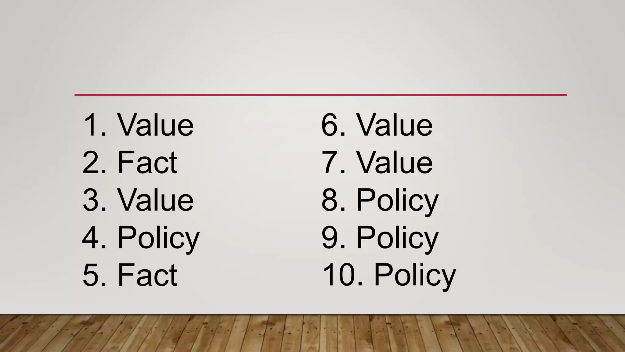Claims of Fact, Value and Policy.pptx