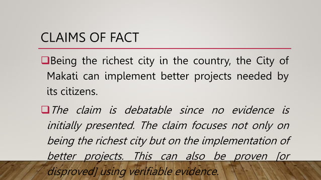 Claims of Fact, Value and Policy.pptx