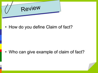 Claims OF Value PP.ppt