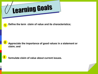 Claims OF Value PP.ppt