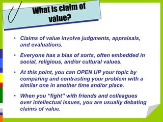 Claims OF Value PP.ppt
