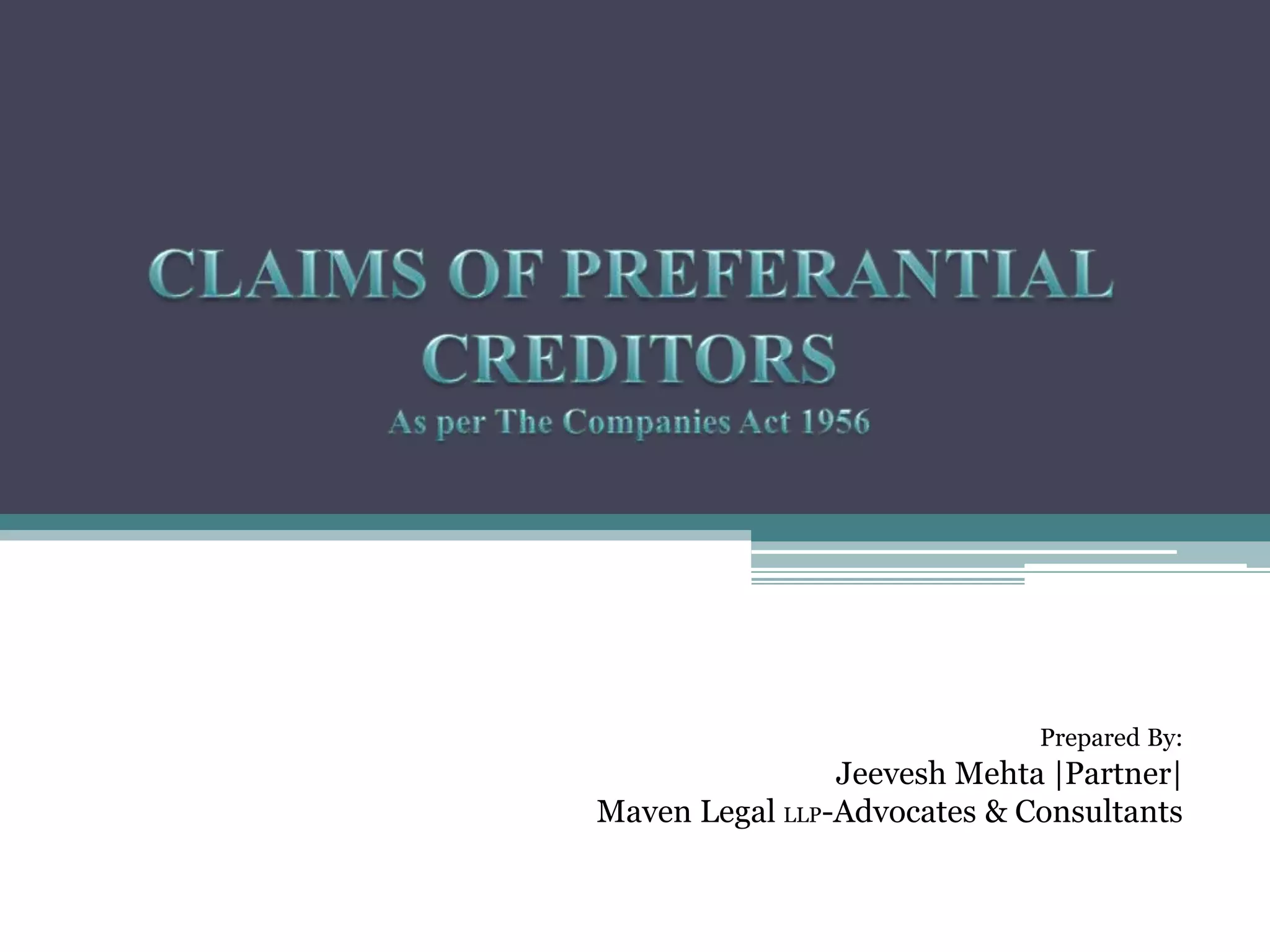 Claims under preferantial_payments ppt | PPT
