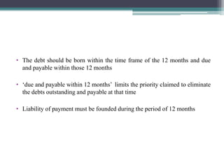 Claims under preferantial_payments ppt | PPT