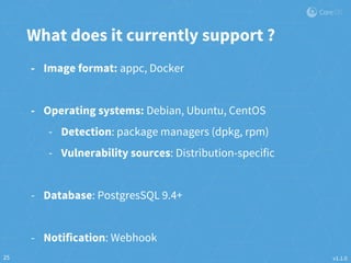 Clair, A Container Image Security Analyzer | PPTX
