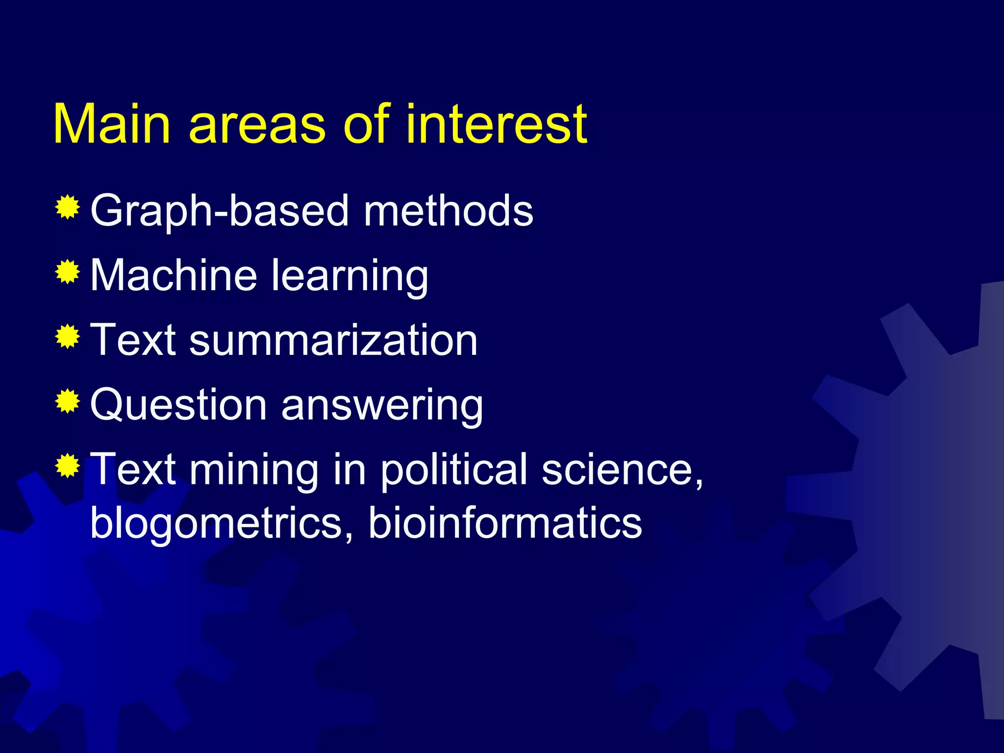 Clair Computational Linguistics And Information Retrieval Ppt