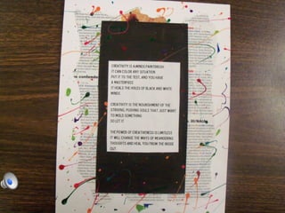 Claire B artistic poem presentation | PPT | Poetry | Books and Literature