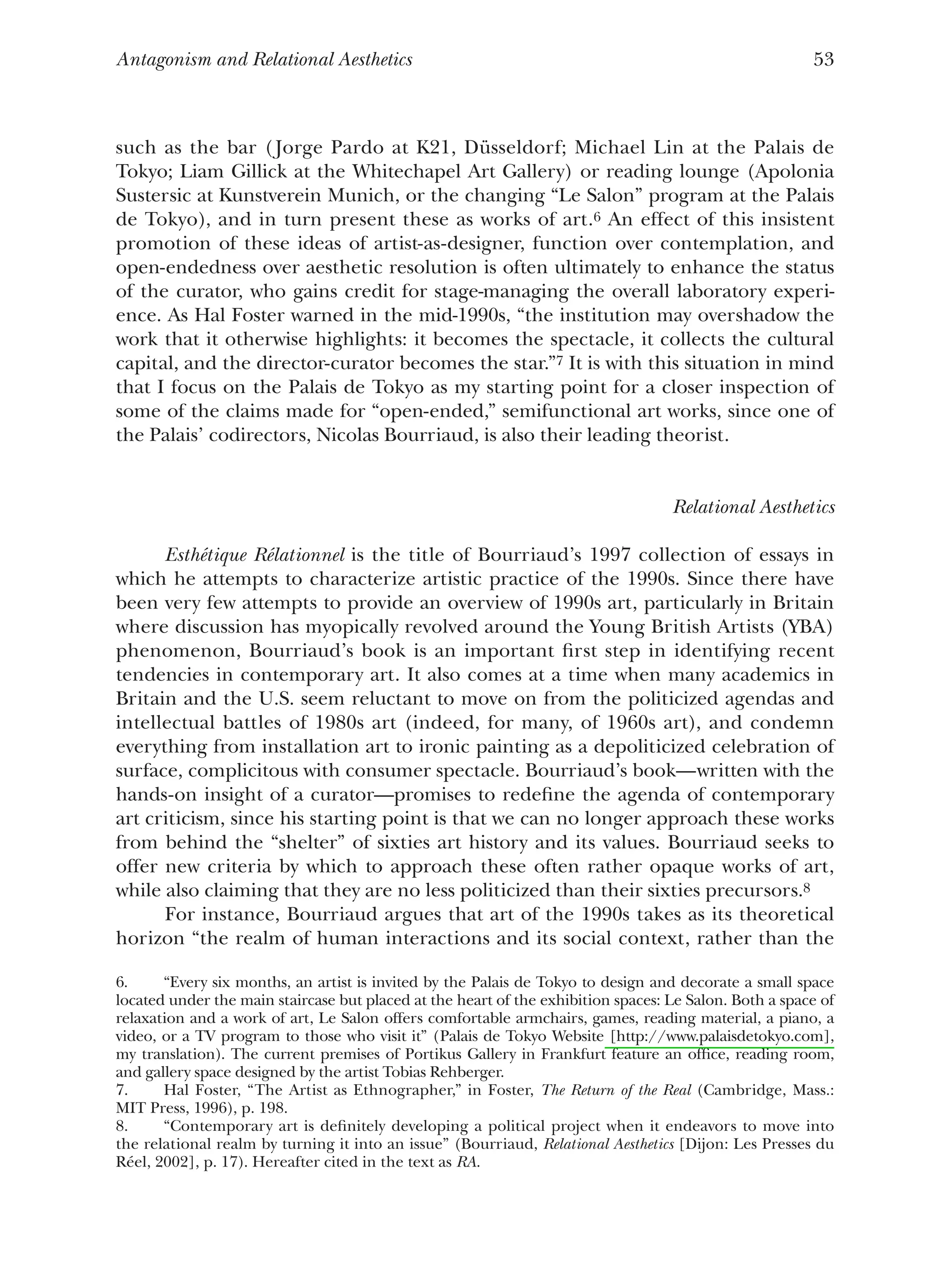 Claire bishop antagonism&relational aesthetics | PDF | Museums & Galleries | Attractions