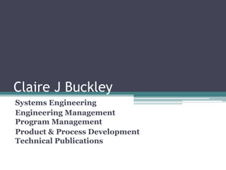 Claire Buckley 3 10-2014 | PPT