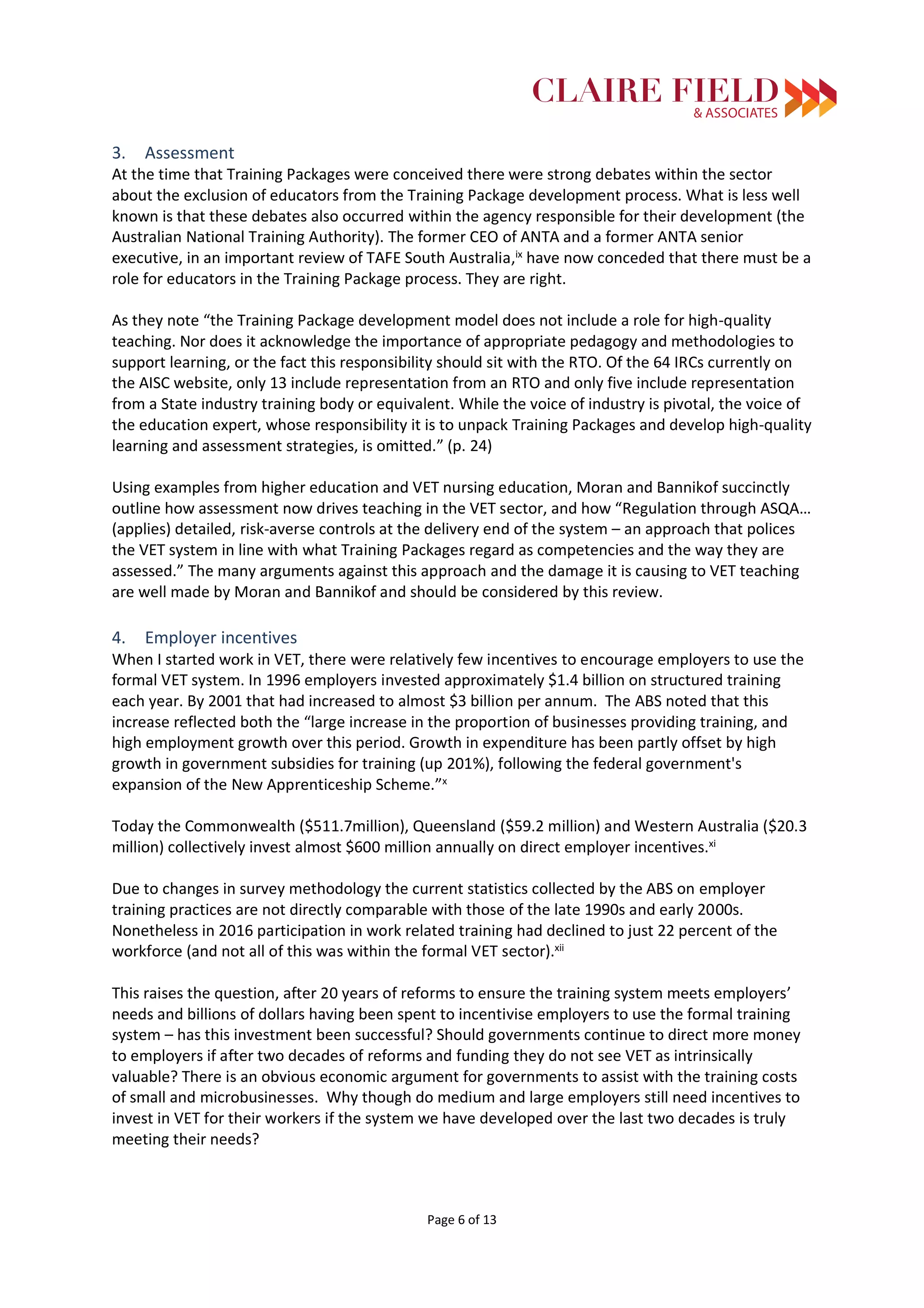 Claire Field VET Review Submission (January 2019) | PDF