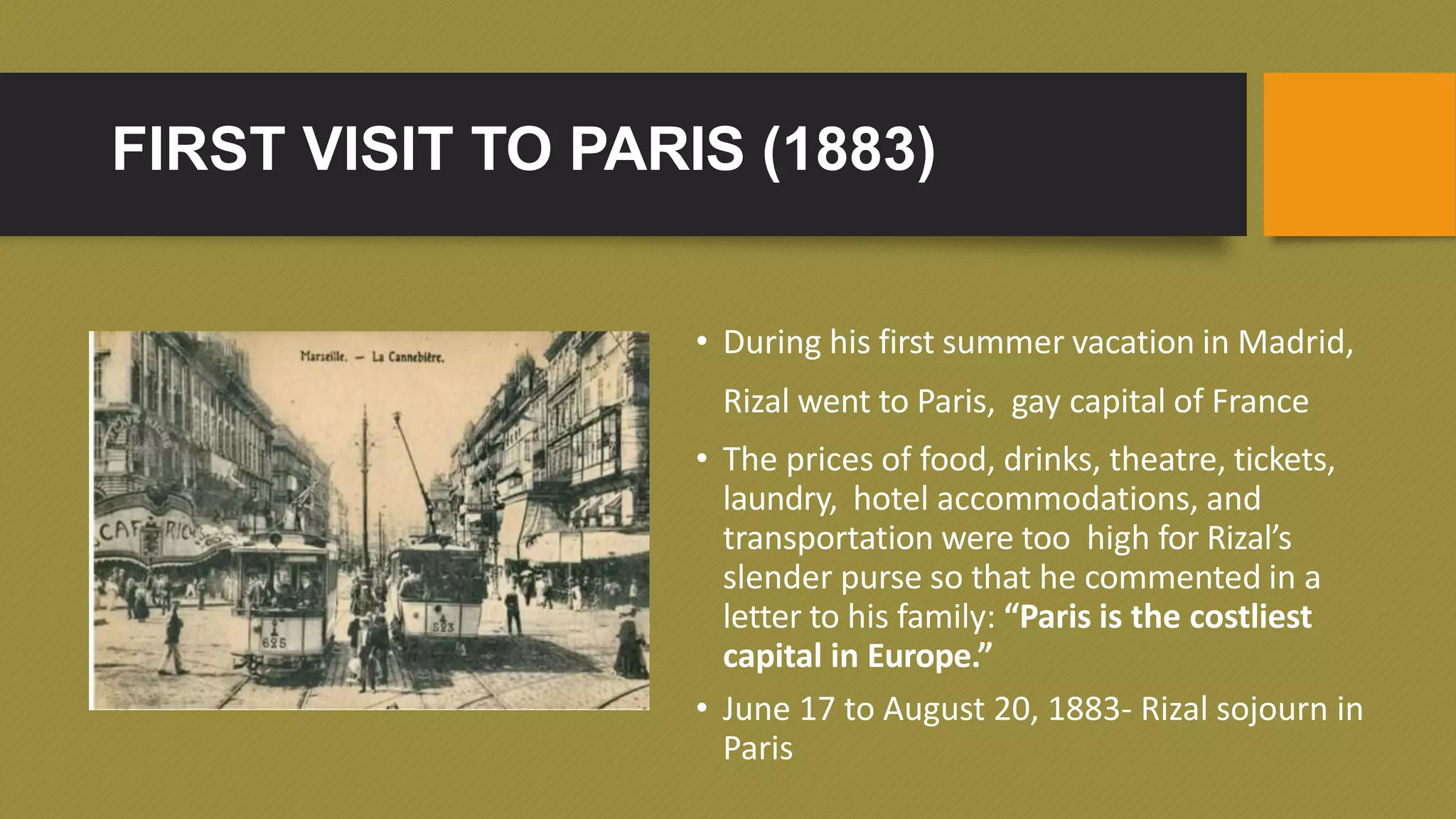 RIZAL’S SECOND SOJOURN IN PARIS AND THE UNIVERSAL EXPOSITION OF 1889 | PPTX
