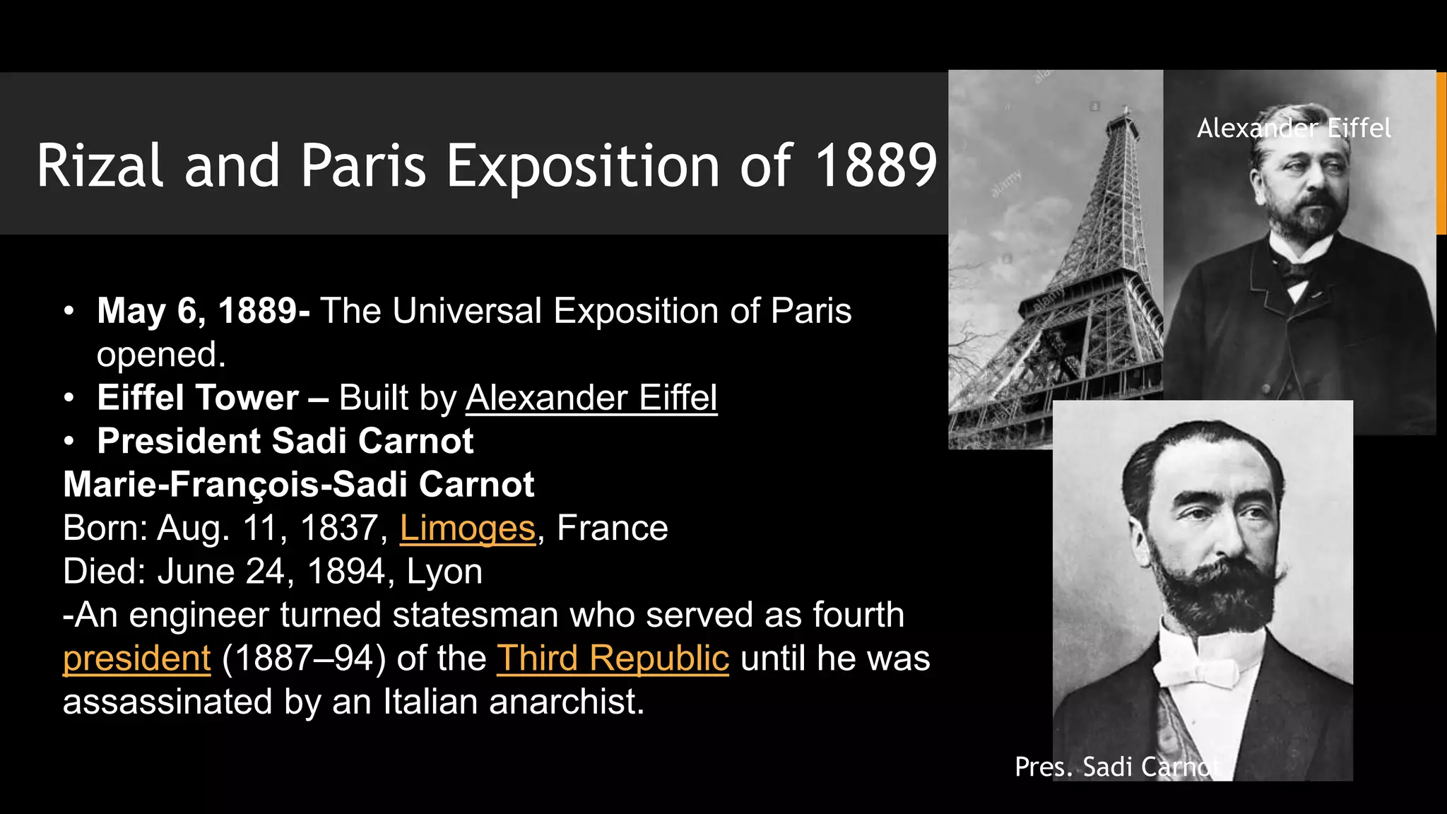 RIZAL’S SECOND SOJOURN IN PARIS AND THE UNIVERSAL EXPOSITION OF 1889 | PPTX