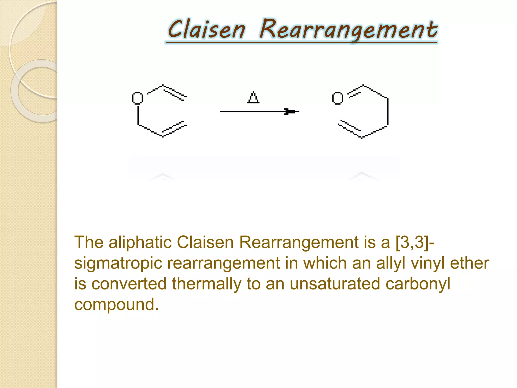 Claisen rearrangement | PPTX
