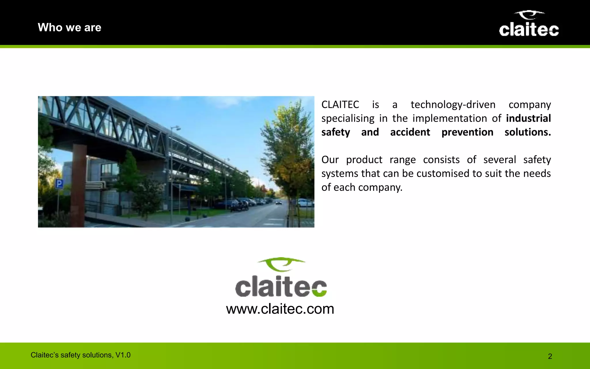 Claitec: safety solutions | PPTX