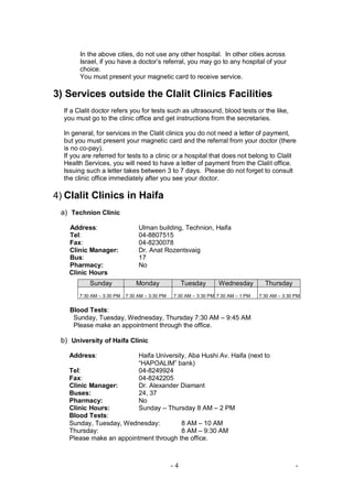 Clalit haifa | PDF