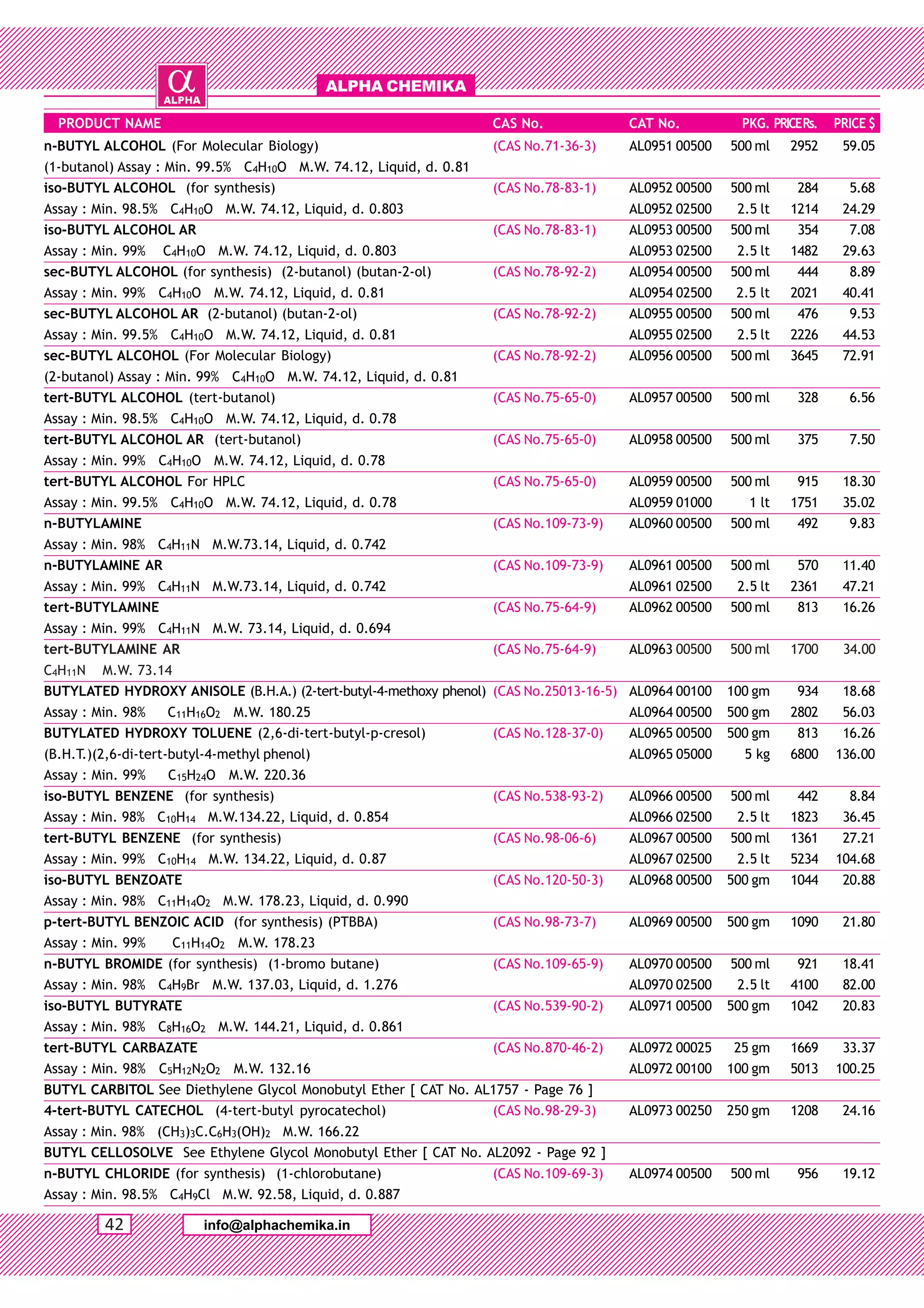 Alpha Chemika, Mumbai, Lab Reagent & Chemicals | PDF