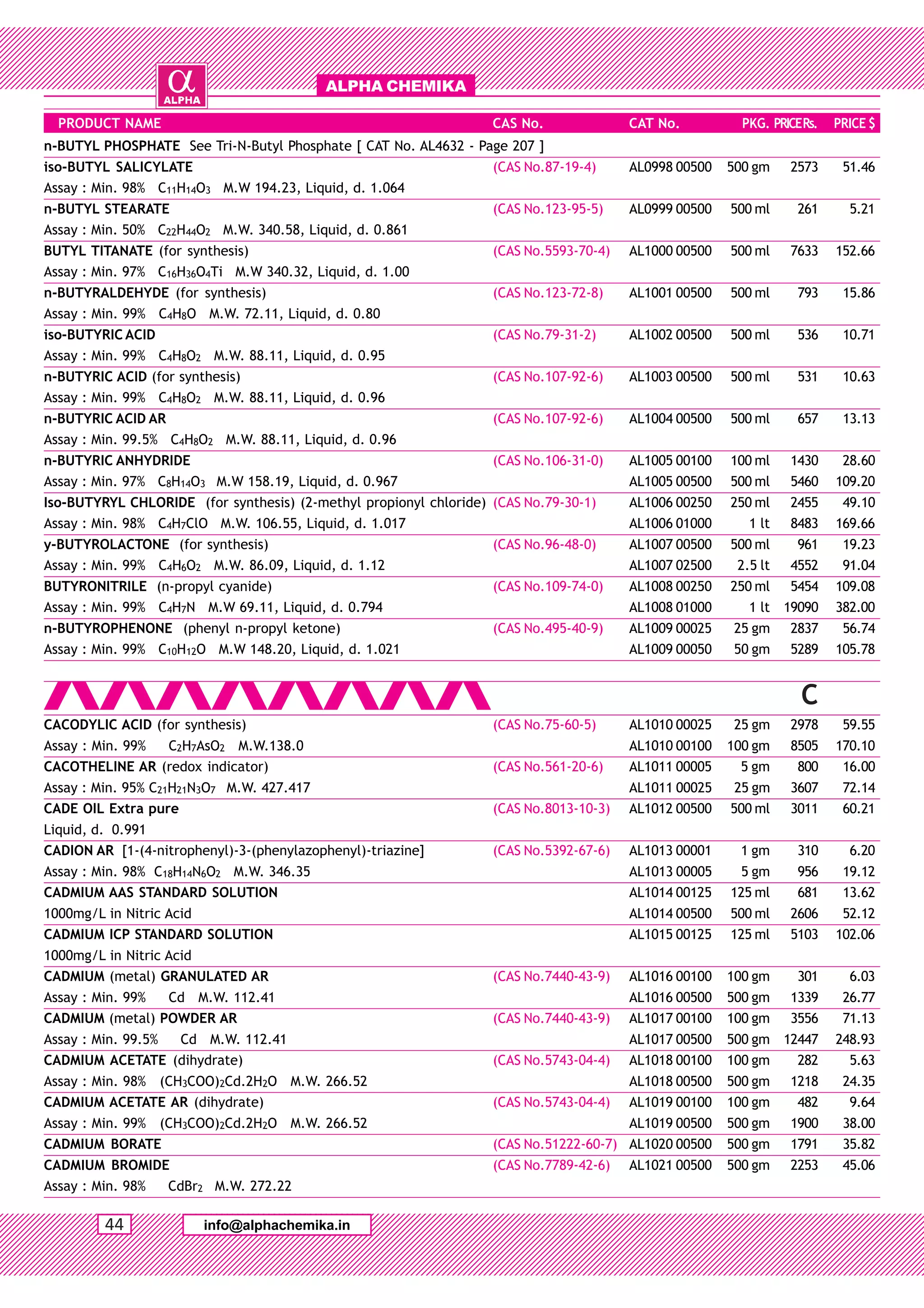Alpha Chemika, Mumbai, Lab Reagent & Chemicals | PDF