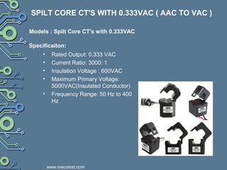 Clamp-On, Precision, Split Core Current Transformer | PPT