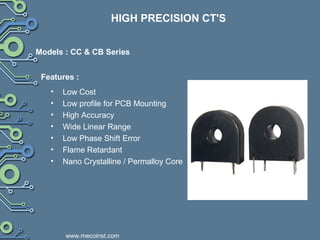 Clamp-On, Precision, Split Core Current Transformer | PPT