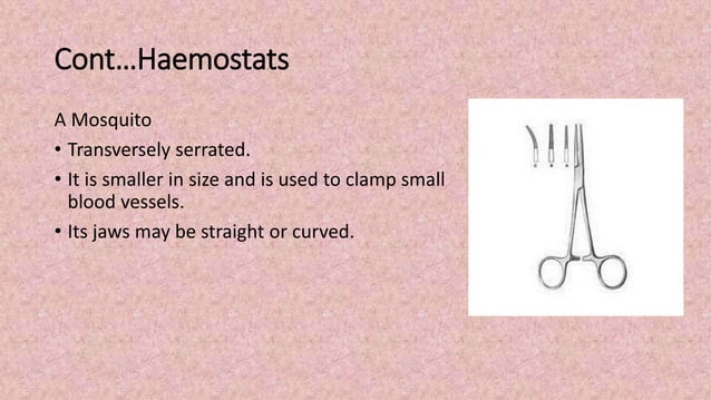 Clamping and occluding instrument | PPTX | First Aid | Injuries