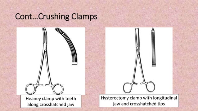 Clamping and occluding instrument | PPTX | First Aid | Injuries