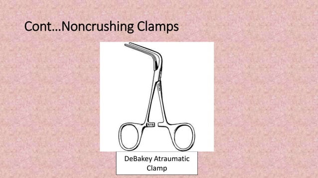 Clamping and occluding instrument | PPTX | First Aid | Injuries