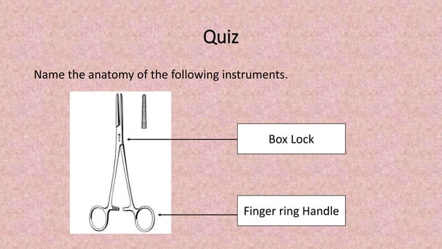 Clamping and occluding instrument | PPTX | First Aid | Injuries