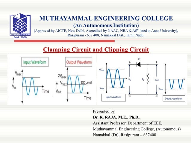 Clamping Circuit and Clipping Circuit | PDF | Home Appliances | Home & Garden