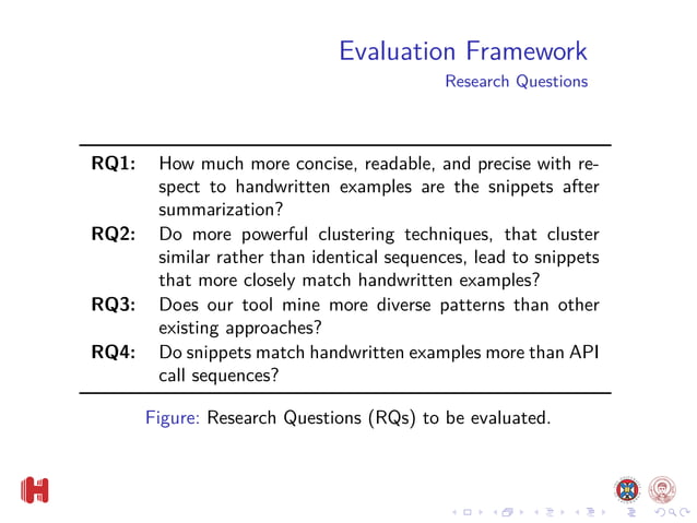 Summarizing Software Api Usage Examples Using Clustering Techniques Ppt 
