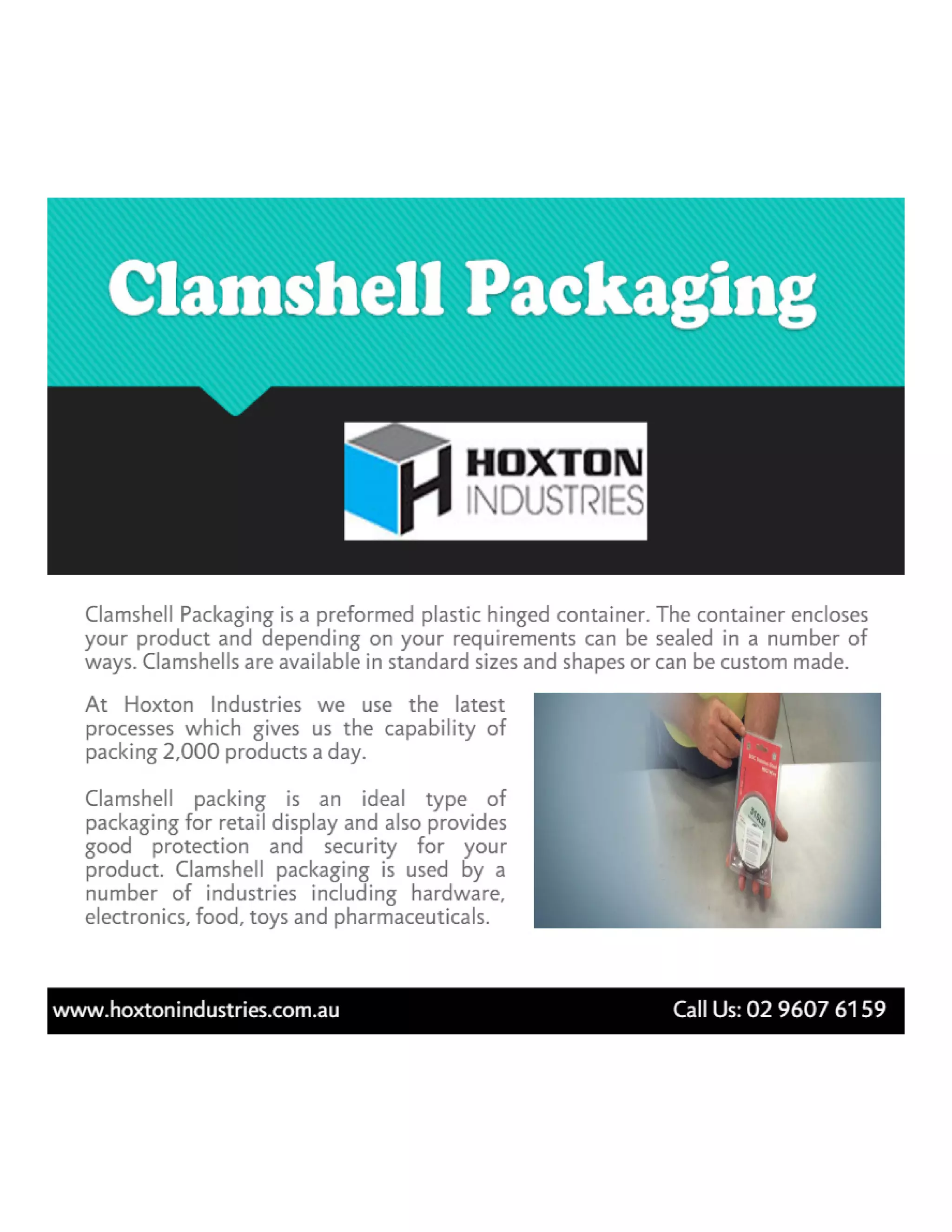 Clamshell packaging | PDF
